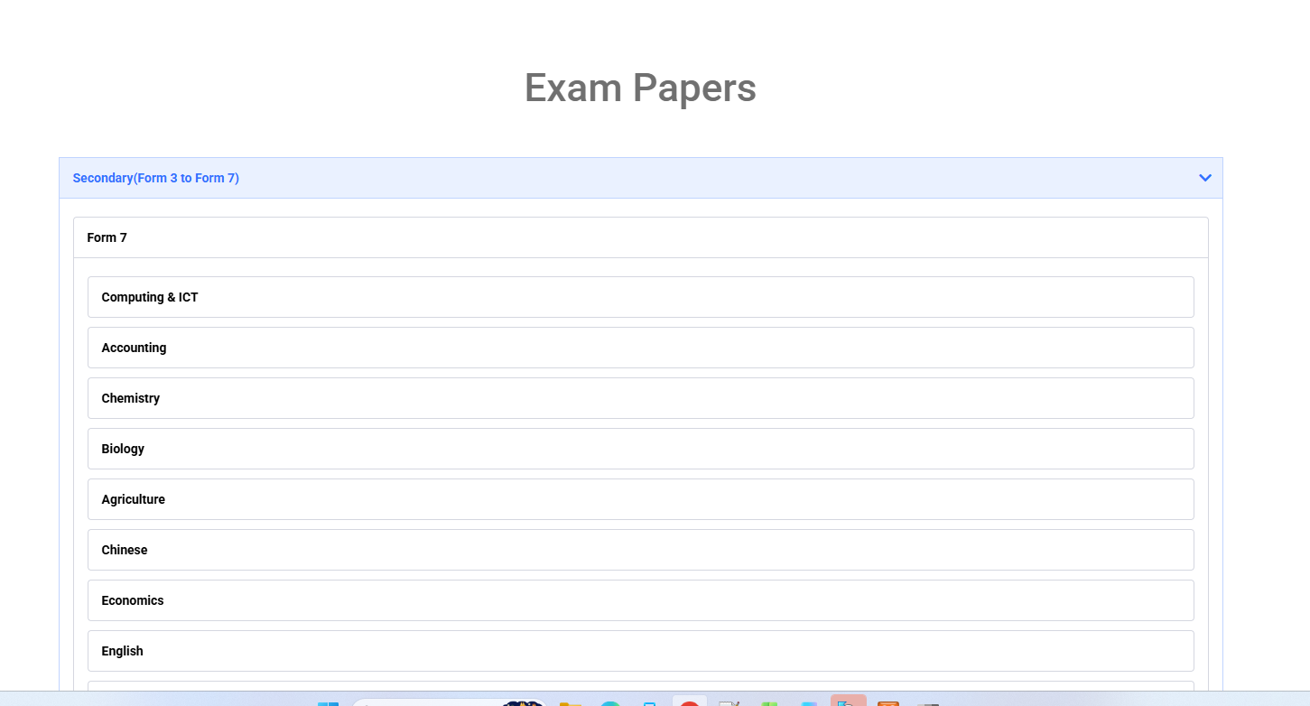 Exam Papers